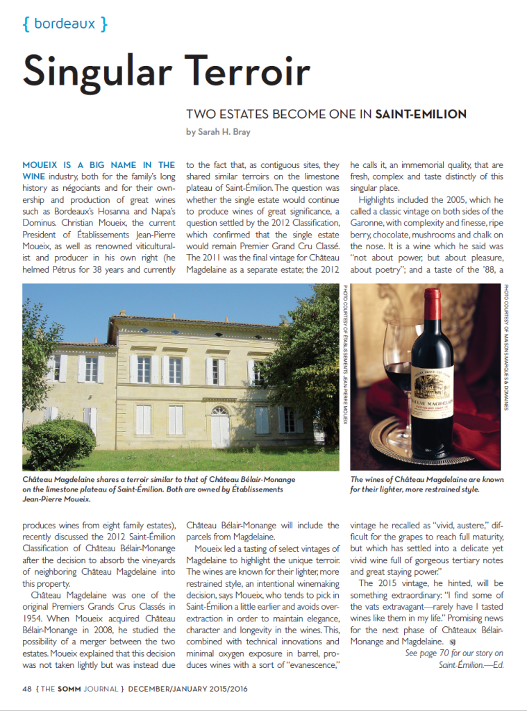 Singular Terroir in Saint-Emilion | A Glass of Vino